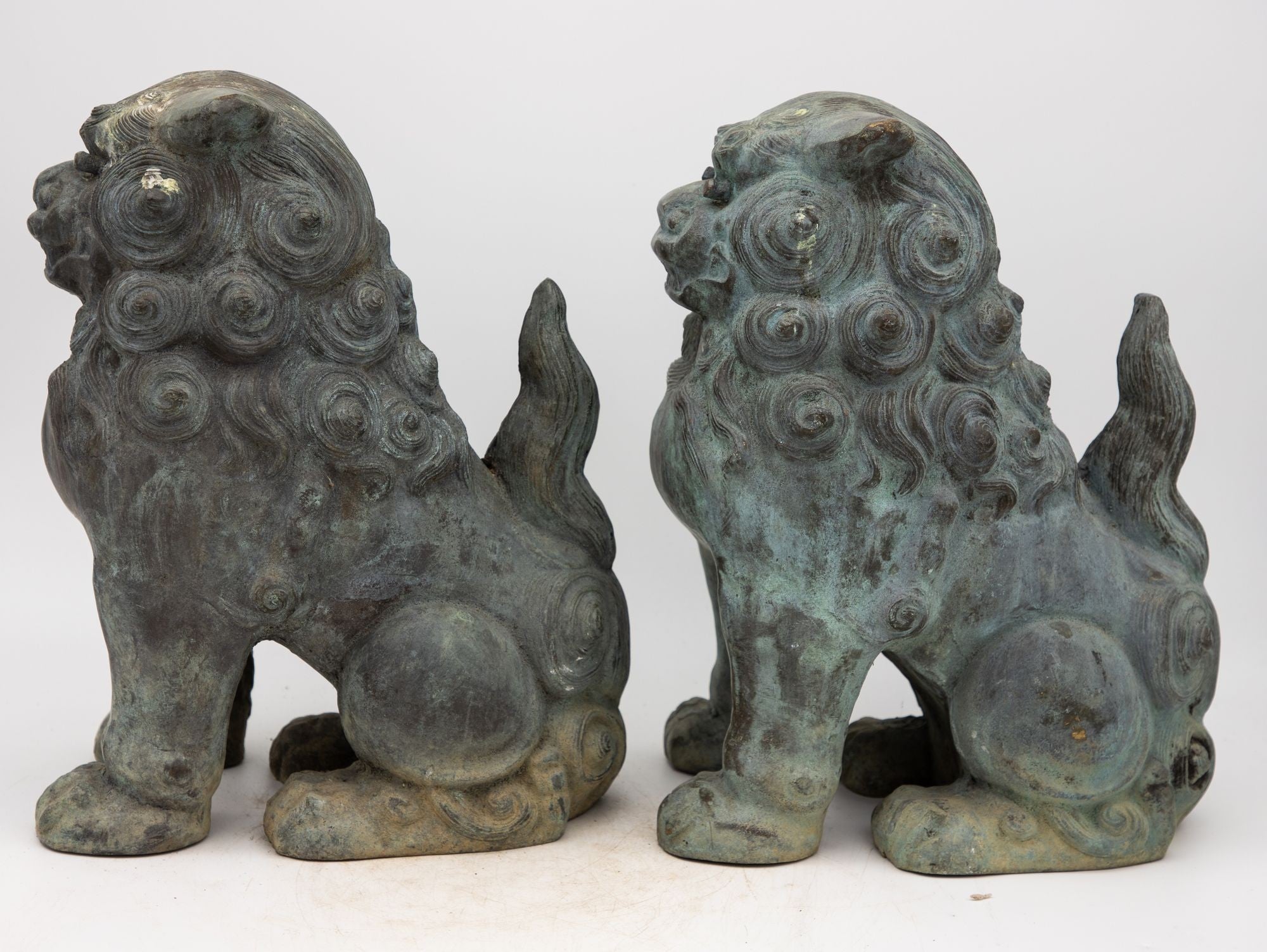 Pair Bronze Foo Dogs, early 20th century – Modern Antiquarian