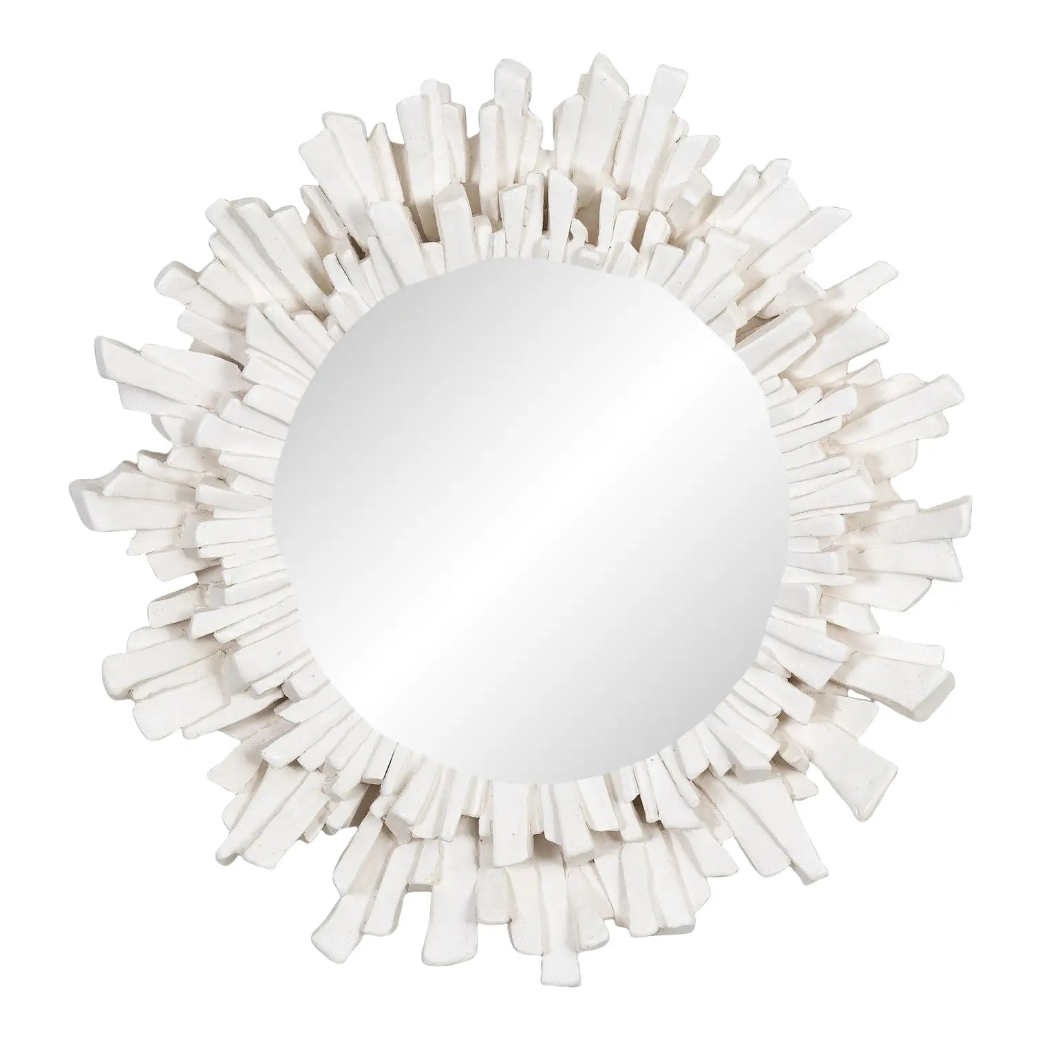 French Round Plaster Starburst Shaped Mirror, 21st Century – Modern ...
